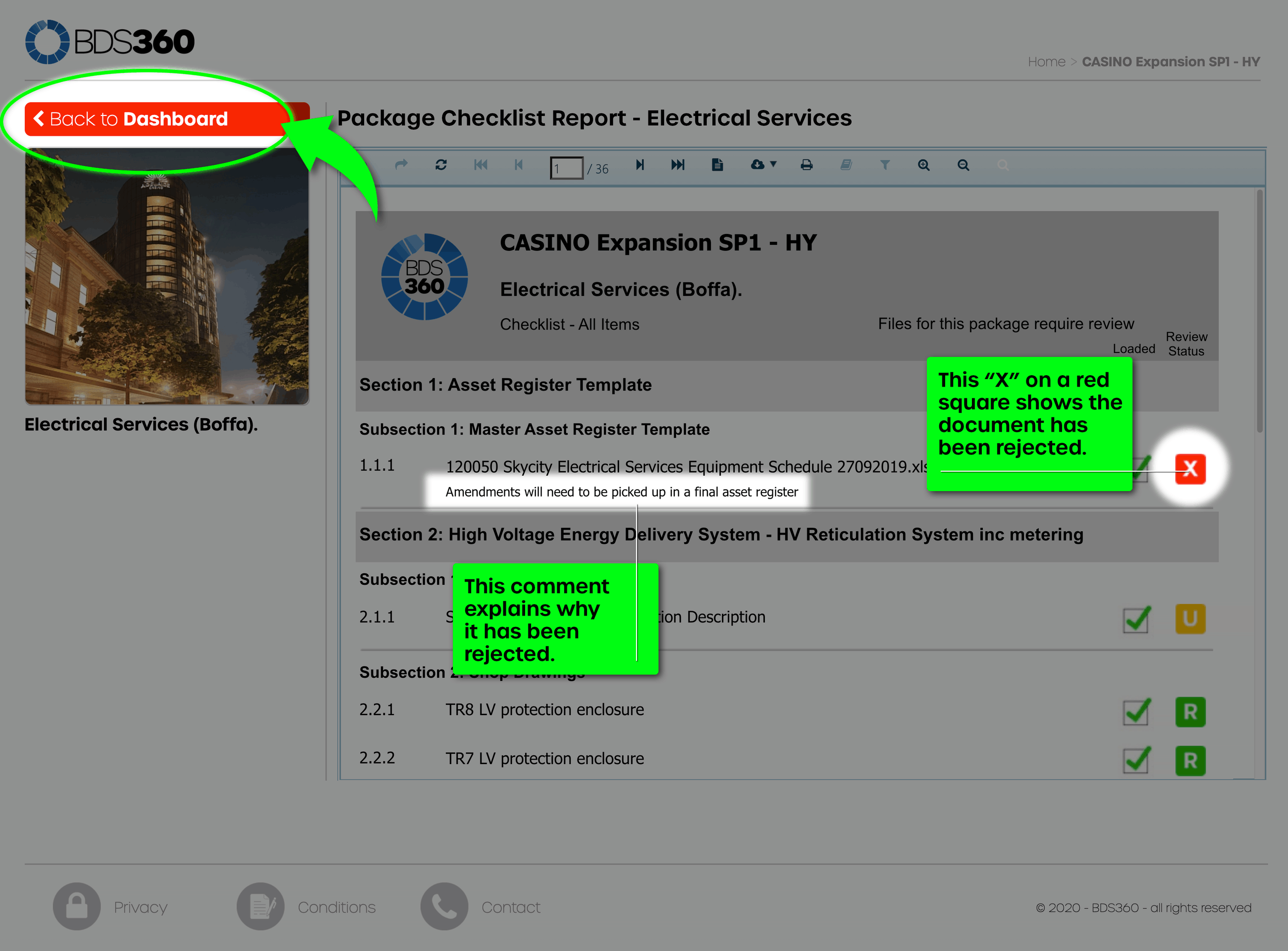 Reviewing building documentation is easy with BDS360